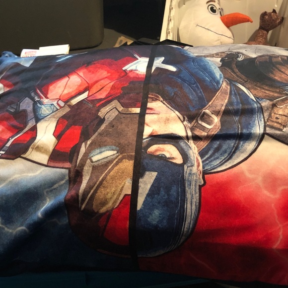 Bedding | Superhero Themed Bedding Set Red Blue And Gold | Poshmark